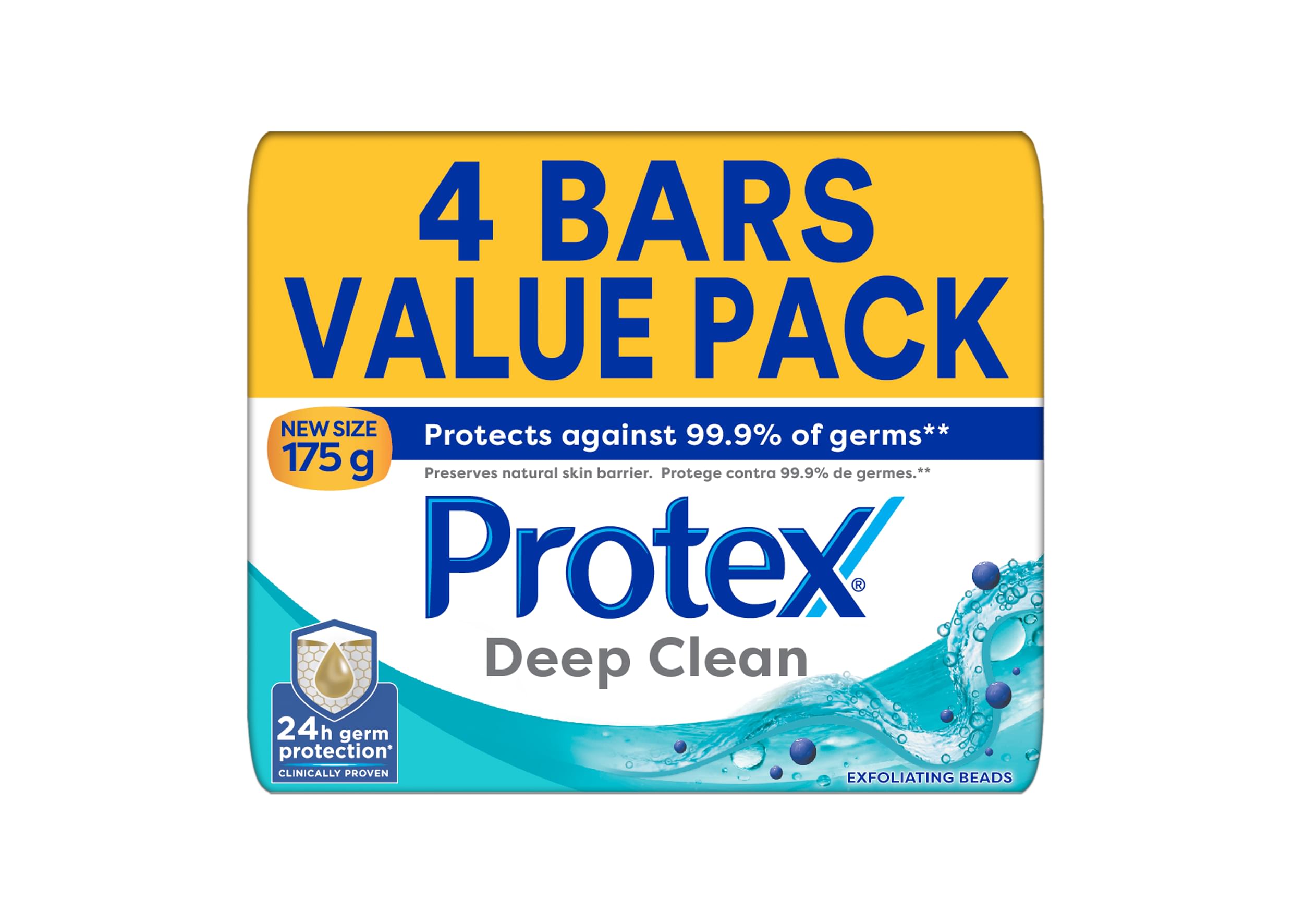 Protex® Deep Clean AntiGerm Bar Soap , 4 x 175g